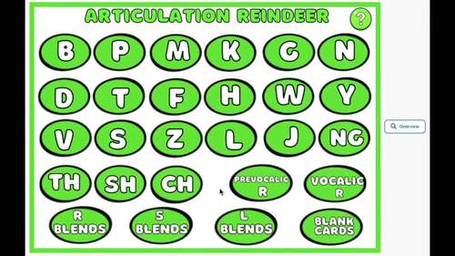 Articulation GAME - Build a Reindeer - ALL Sounds and Blends - Winter ...