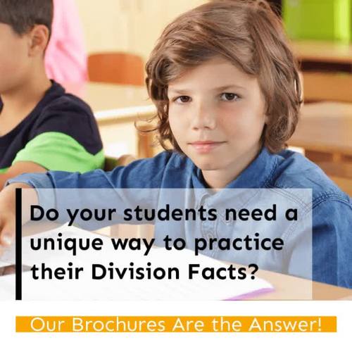 ÷3 Division Brochures | Divide by 3s Division Facts Practice | TpT