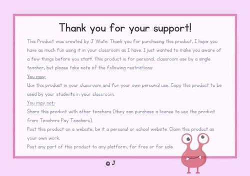 Math Counting Number Lines and Printable Desk Tags in Monster Theme