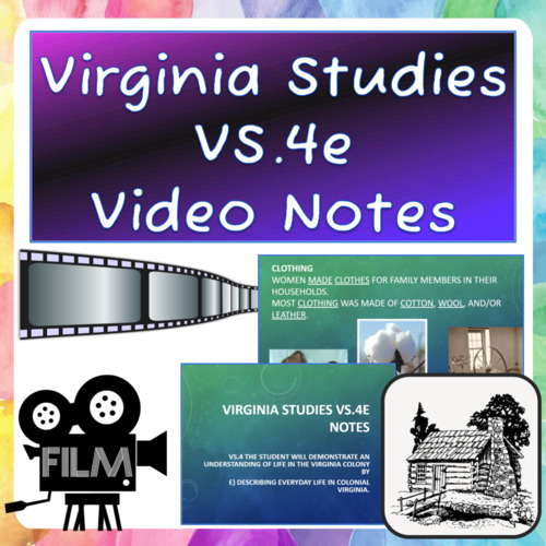 Virginia Studies VS.4e Notes Recording by Land of Learning by Laura