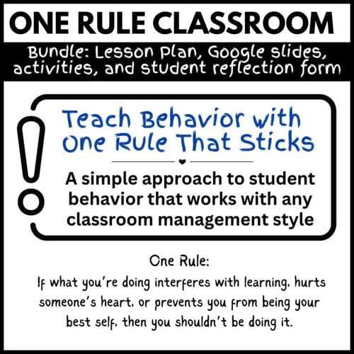 Lesson Plan and Seasonal Slides Bundle for a One Rule Classroom | TPT