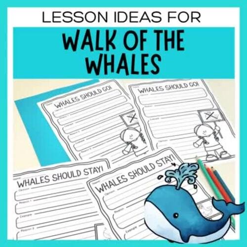 Walk Of The Whales Book Study Worksheets & Activities by Little Learner Hub