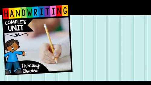 Kindergarten Handwriting Curriculum First Grade How to Write Letters ...