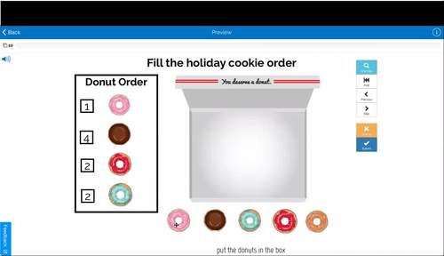 Life Skills Math Counting and Inventory Donut Order Boom Cards™ | TPT