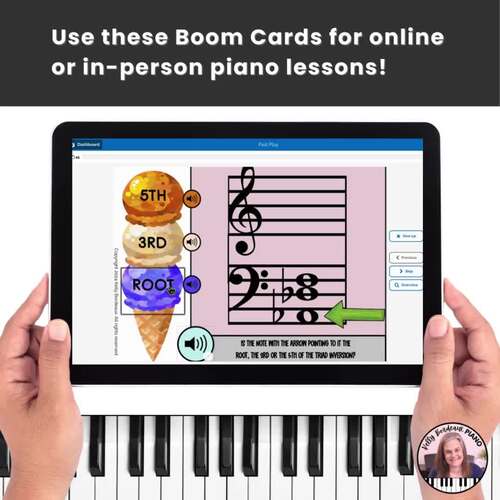Find the Root, 3rd & 5th of Major Triad Inversions BOOM™ Cards Digital ...