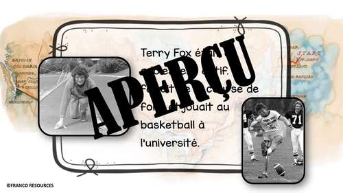 Terry Fox Power Point presentation | interactive map | en Français