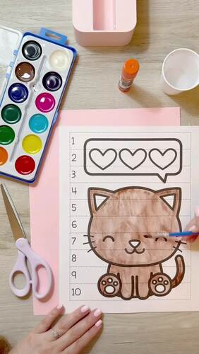 Dollar Deal! Kitten Number Order Math Printable 1-10 & 11-20 | TPT