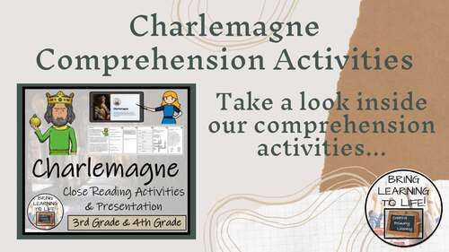Charlemagne Close Reading Passage & Comprehension Activities | 3rd–4th ...