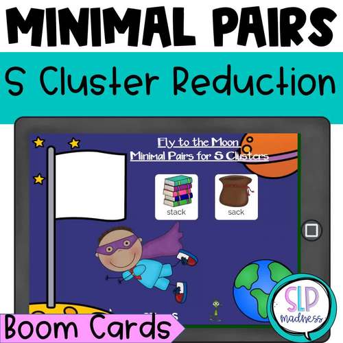 Minimal Pairs Boom Cards for Phonology l Speech Therapy Digital Task Cards