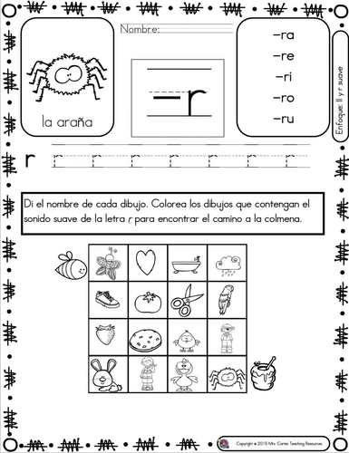 Fonética en español Set #6: Ll & -r by mrscortes | TPT