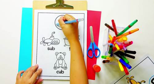 OX CVC Word Families Worksheets - Word List, Cut and Paste, Picture ...