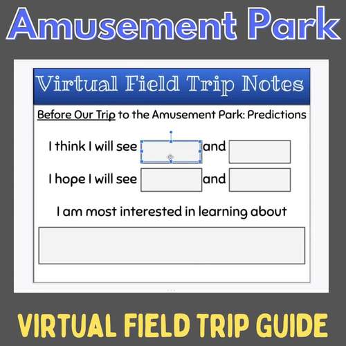 Amusement Park Virtual Field Trip Guide for Google Slides™ | TPT