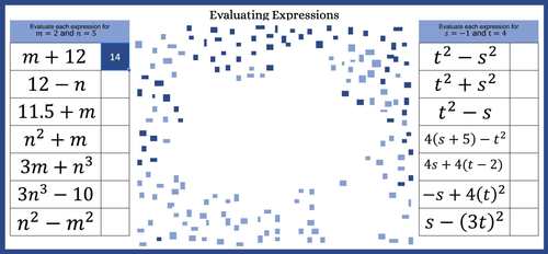 Evaluating Expressions - Digital Pixel Art Mysteries! by It's Math-gic