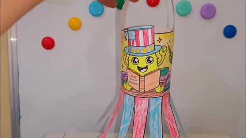 Read Across America Craft Activities Windsock Project - Mobile Hanging Art