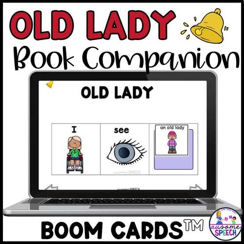 Boom Cards: Book Companion "There Was an Old Lady Who Swallowed a Bell"