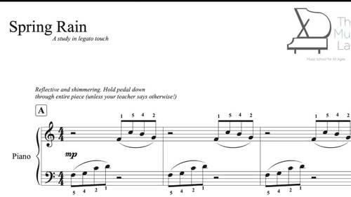 Spring Rain by The Music Lab | Teachers Pay Teachers