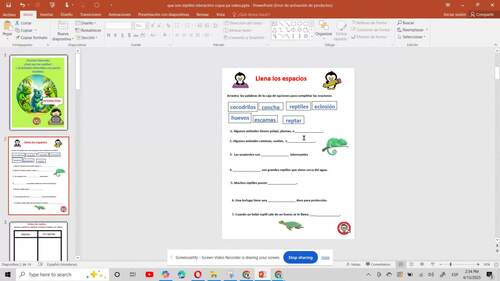 Ciencias Naturales Reptiles en acción: Actividades interactivas para tu ...