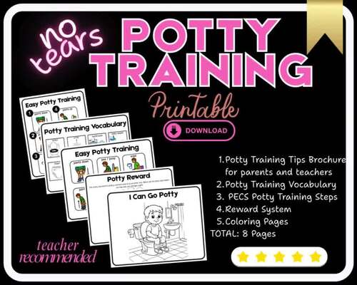 I Can Go Potty – No Tears Potty Training Visuals, Tips, and Activities