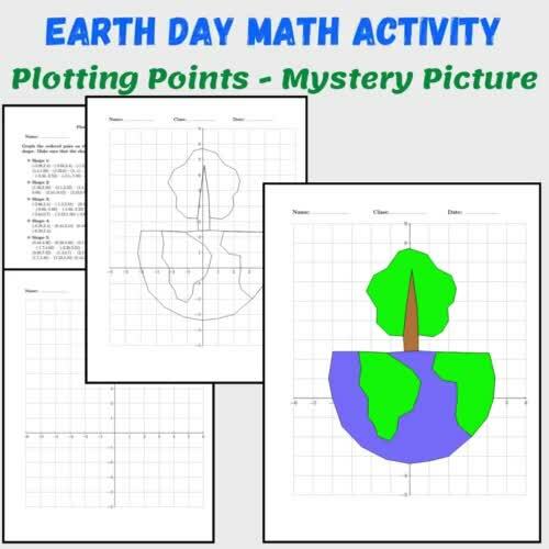 Coordinate Graphing Worksheet - Plotting Points Activity - Coloring ...