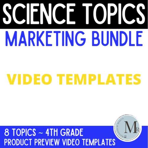 CANVA Product Preview Video MARKETING TEMPLATE | SCIENCE BUNDLE | TPT