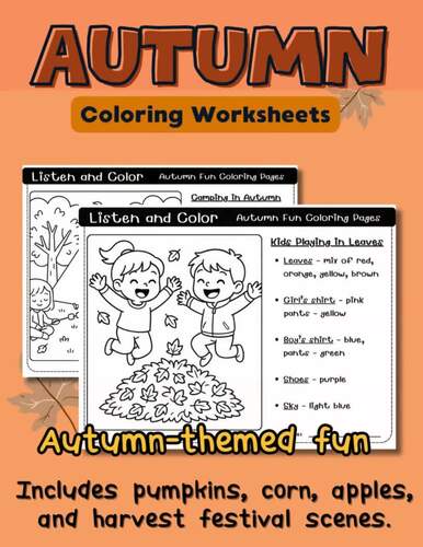 Harvest Festival Coloring Worksheets | Autumn Theme Activities for Kids