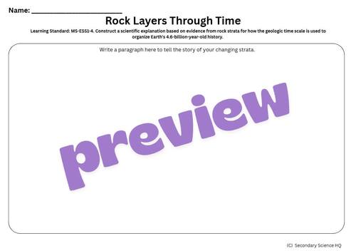 Rock Layers Through Time Strat Lab - by Secondary Science HQ | TPT