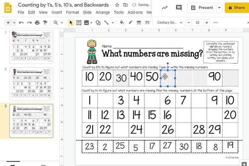 Counting to 30 Worksheets [for Google Slides™] by Miss Fish | TPT