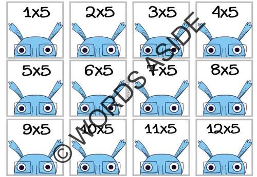 Addition Doubles Math Facts Color by Number Monsters by Words Aside