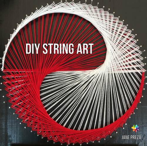 DIY Yin Yang String Art Project by Jane Preza | TPT