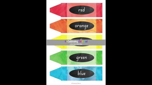 Colour Word Posters SA Beginners Font ***$1 SPECIAL!*** | TPT