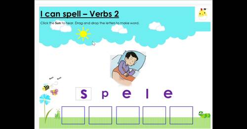 Action verbs speech therapy | Interactive Learning Digital task card ...