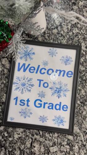 winter snow fakes poster welcome to 1st grade homeschool classroom ...