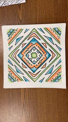 Elementary- High School Art Radial Name Design Drawing | TPT