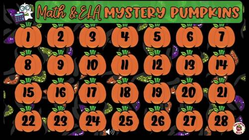 Hallowen Kindergarten Math ELA Mystery Game - PPT Game + Printable ...