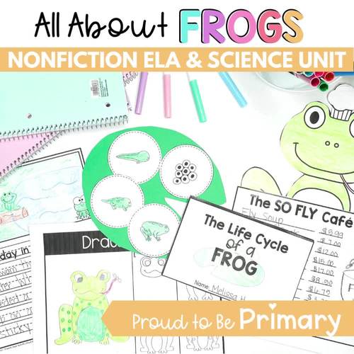 All About Frogs Life Cycle Craft, Spring Science, Reading, & Writing ...