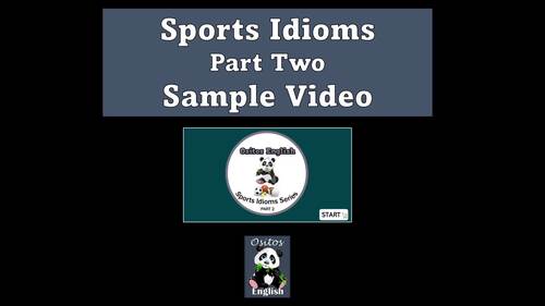 Advanced ESL: Sports Idioms Part 2 by Ositos English | TPT