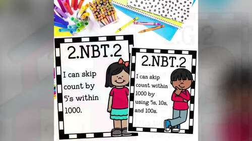 2nd Grade Math Learning Target | CCSSM Essential Standards | TPT