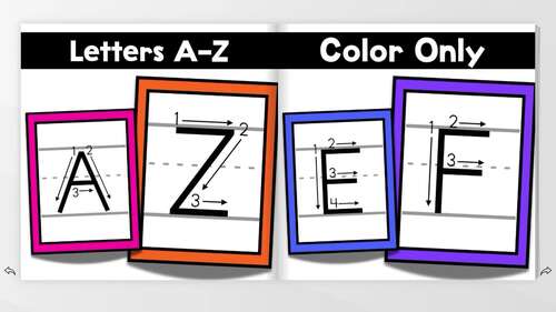 Alphabet Letter Formation Poster Set | Back to School Printables