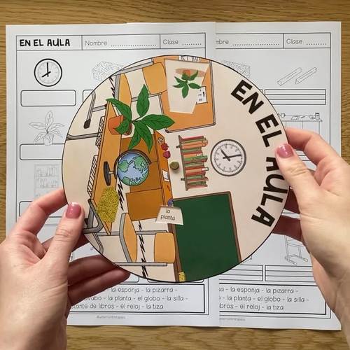 EN EL AULA - Rueda de Vocabulario by My Teaching Factory | TPT