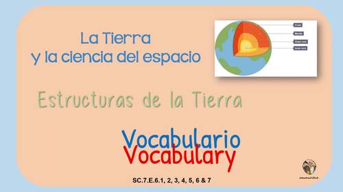 Earth Science Vocabulary Bridge (Spanish-English) SC.7.P.6.1, 2, 3, 4 ...