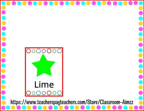 Color Posters, Printable Color Posters, Editable Classroom Colors Wall ...
