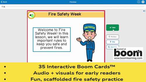 Fire Safety Week & Fire Prevention Week Activities + WH Questions Boom ...