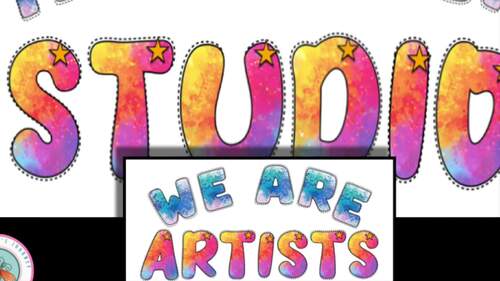 Art Classroom Decor WE ARE ARTISTS, THIS IS OUR STUDIO Bulletin Board ...