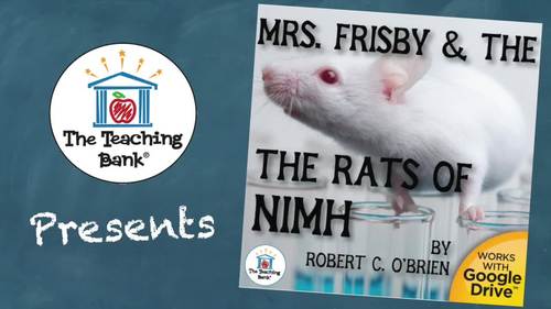 Mrs. Frisby and the Rats of NIMH Novel Study Book Unit by The Teaching Bank