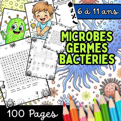 Virus Germes Microbes | Cahier d’activités Sciences | Germs Worksheets ...