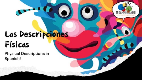 Physical Descriptions in Spanish! VIDEO! by Mi Camino Spanish | TPT