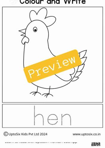 Farm Phonics | Farmyard Fun Coloring, Spelling & Tracing Activity