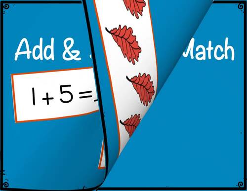 Fall Add & Subtract 0-10 Number Sentence Match by The Teaching Scene by ...