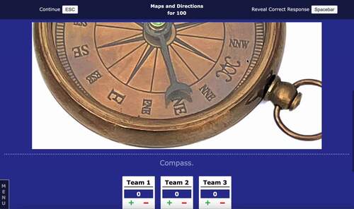 Kindergarten Jeopardy Game: Basic Geographic Features by The Lesson Lounge