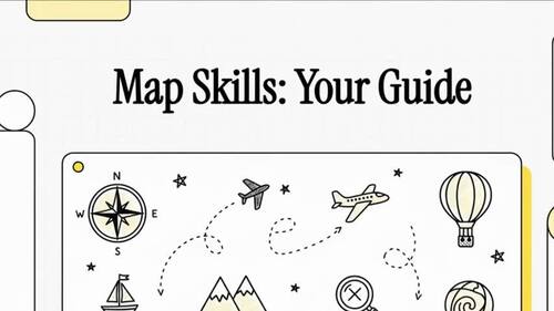 Map Skills Worksheets Compass Rose Directions Map Symbols Latitude ...